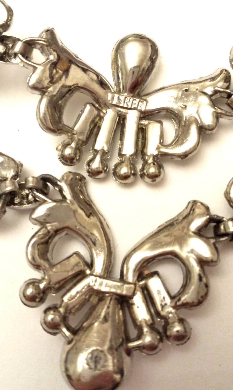 1940s Lisner Set, Vintage Lisner Demi Parure, Necklace & Bracelet Set ...