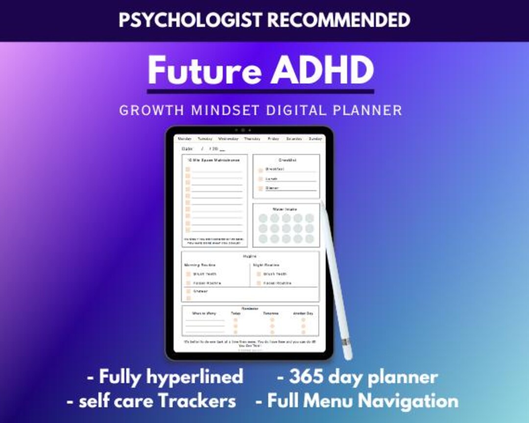 ADHD Digital Planner, ADHD Planner, for Ipad, Goodnotes Android. ADHD ...