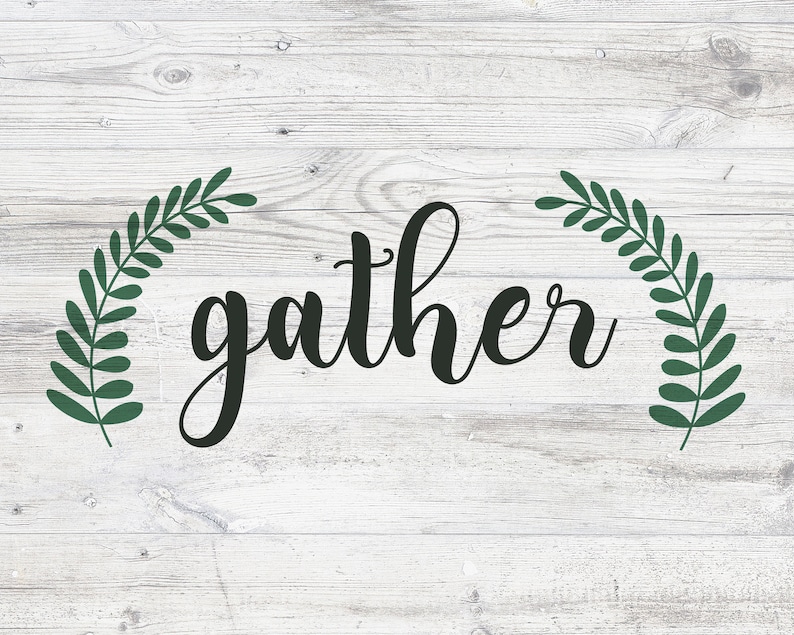Gather Printable Wall Art | Blessed Farmhouse Decor | Digital Download ...