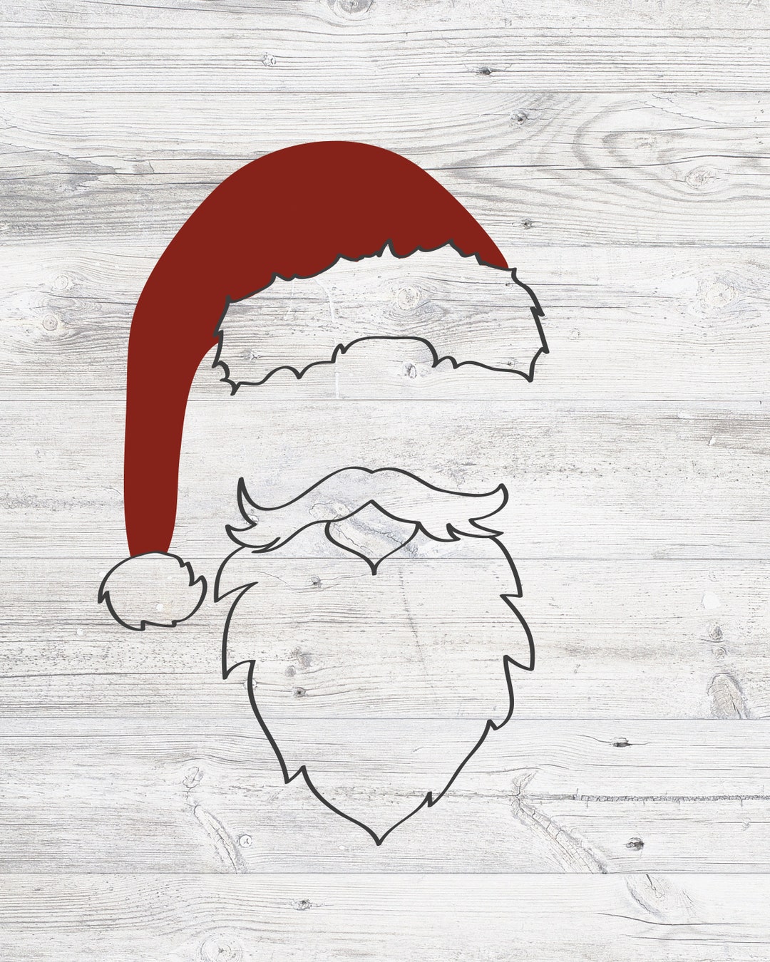 Santa Claus Christmas Printable, Santa Claus Wall Art, Christmas Sign ...