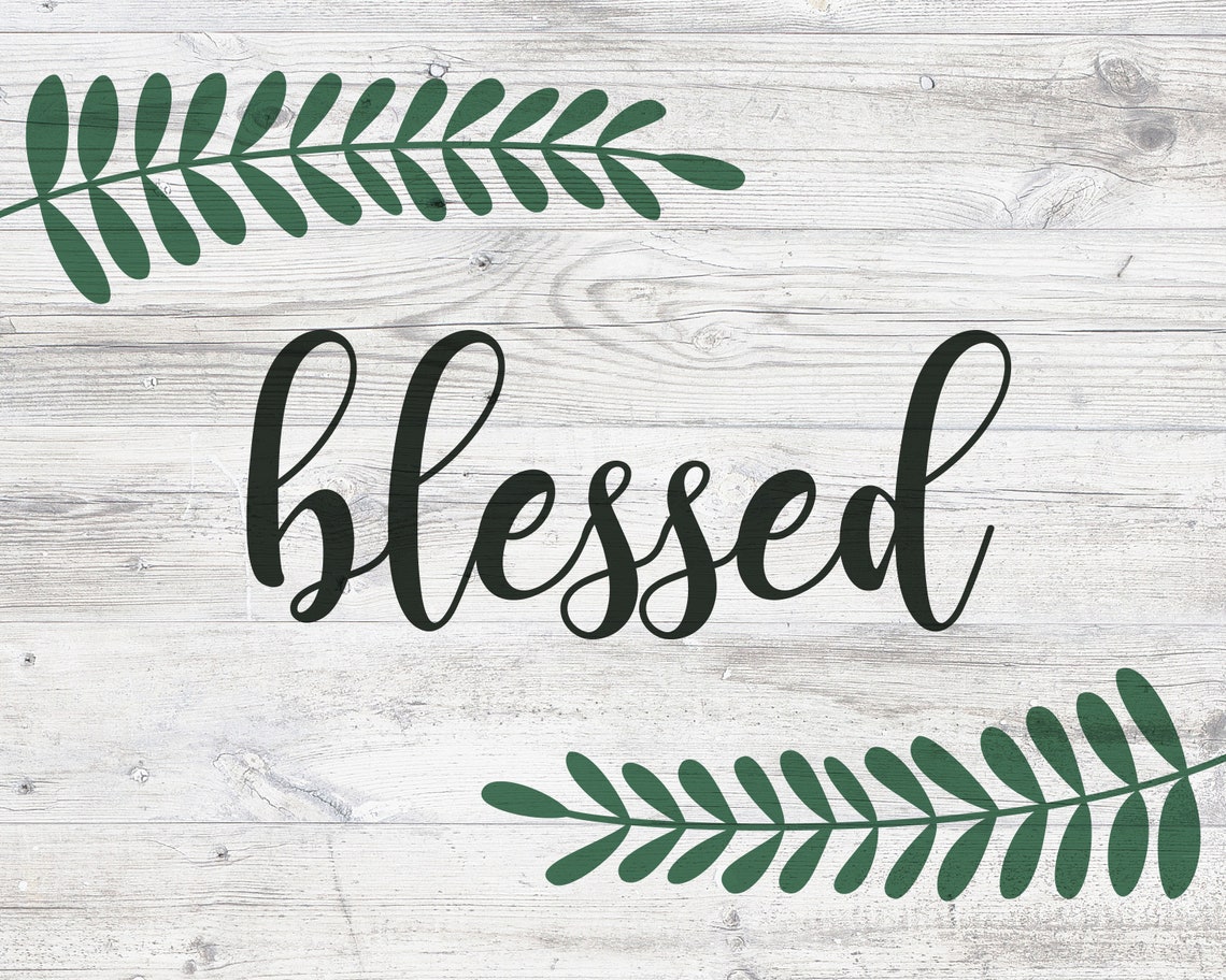 Blessed Printable Wall Art | Blessed Farmhouse Decor | Digital Download ...