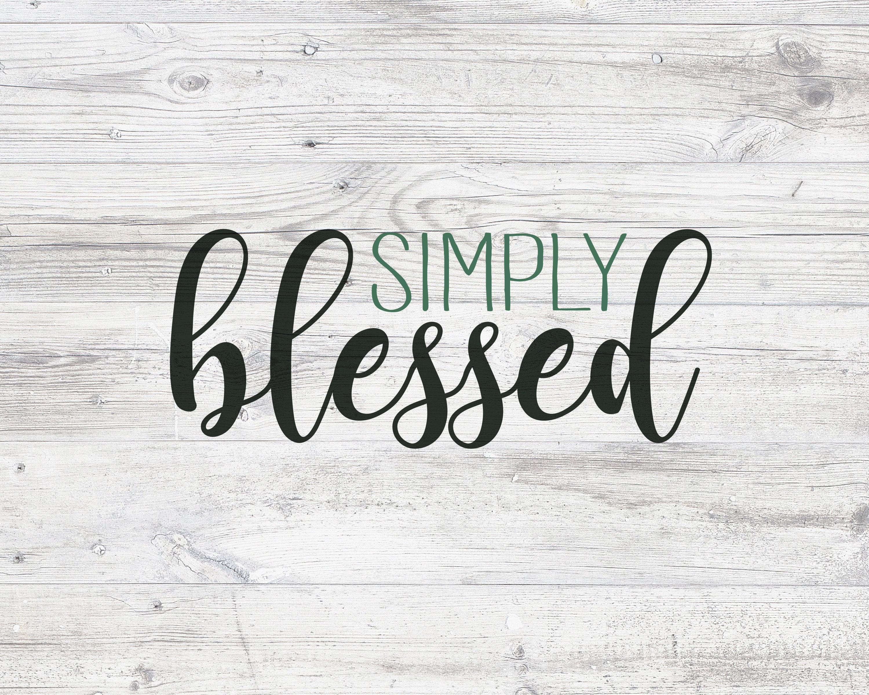 Simply Blessed Sign Printable Wall Art Farmhouse Decor - Etsy