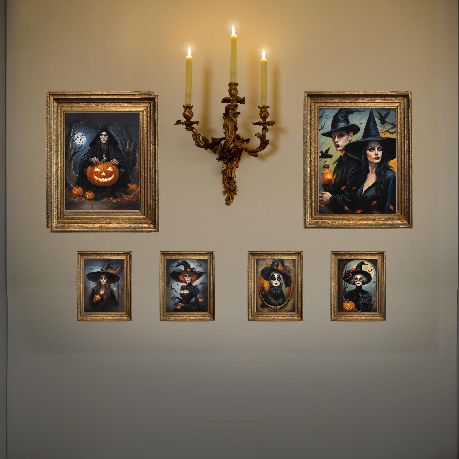 Halloween 10 Amazing Witch Posters. Instant Printable Pdf. Modern Witch ...