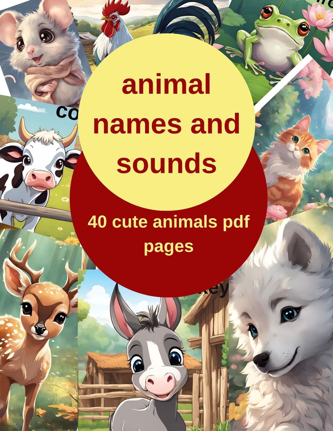 Montessori Educational Pages, Animal Names and Sounds Educational ...