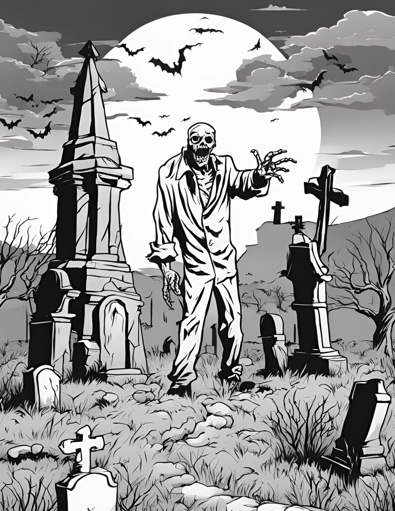 Halloween Coloring Pages for Kids. 80 Pages of Printable Digital ...