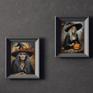 Haloween 35 Vntage Old Witch Pirntable Posters. Victorian Style Old ...