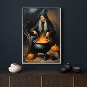Haloween 35 Vntage Old Witch Pirntable Posters. Victorian Style Old ...