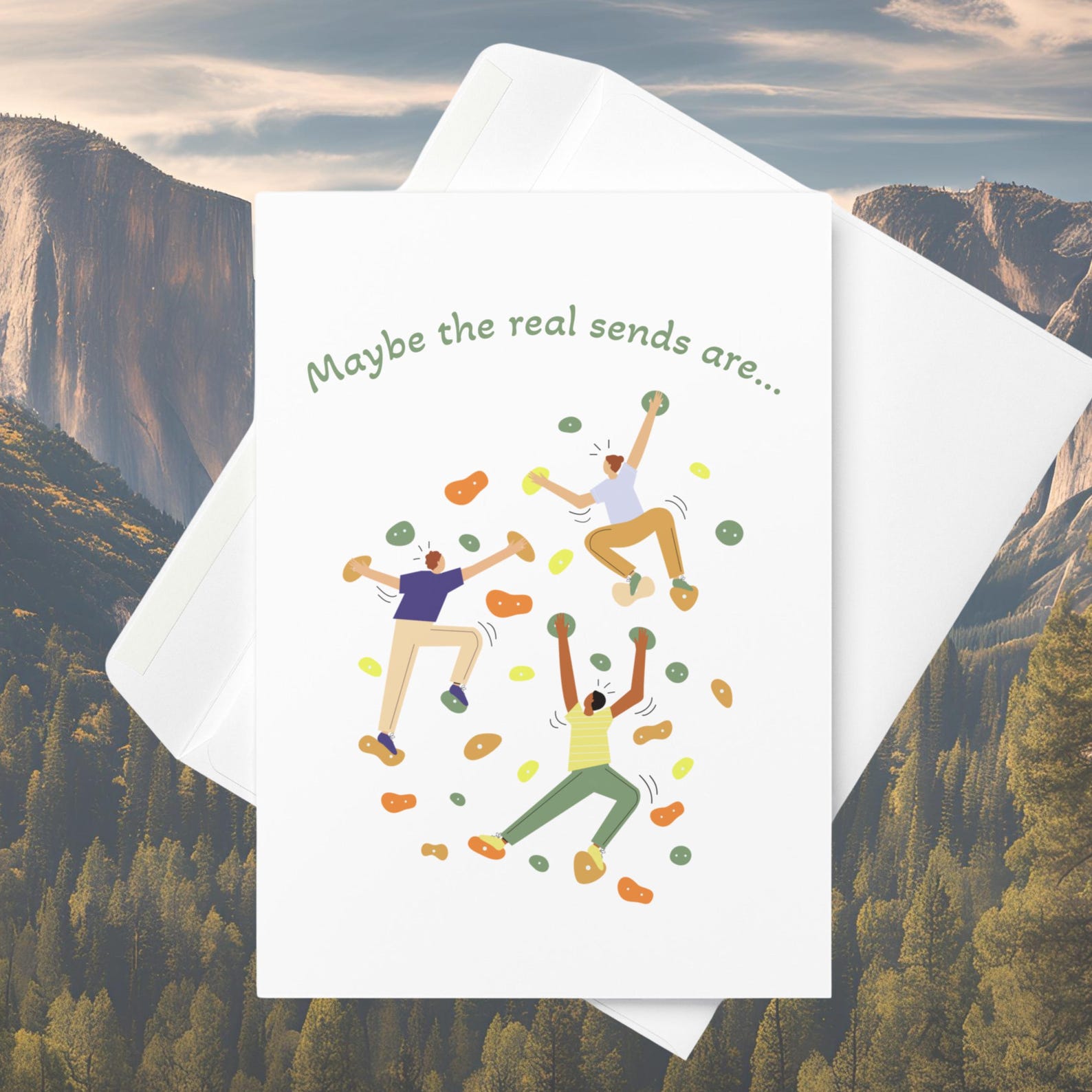 Rock Climber Happy Birthday Card - Etsy