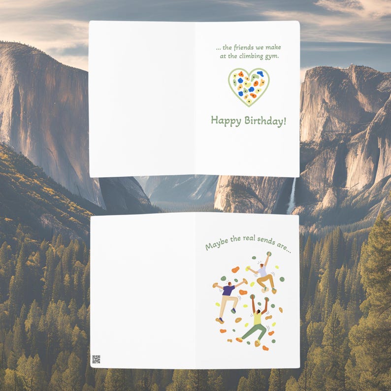 Rock Climber Happy Birthday Card - Etsy