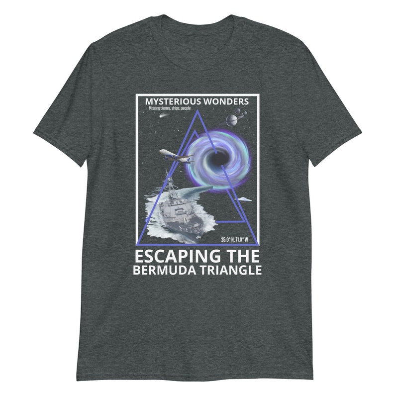 Cryptic Shirt Bermuda Triangle T-shirt Cryptozoology Tee - Etsy