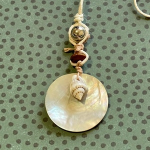 Seashell Necklace, Natural Shells on Organic Hemp Cord, Shell Beaded ...
