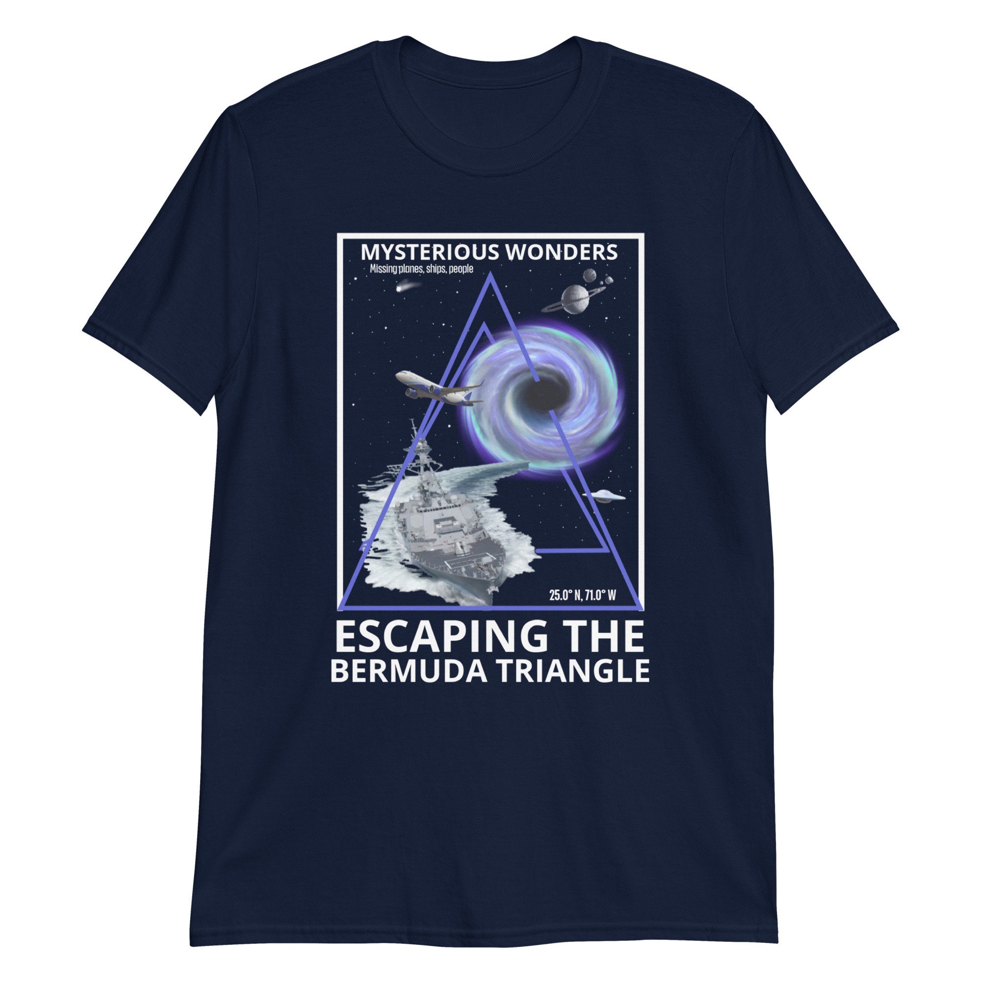 Cryptic Shirt Bermuda Triangle T-shirt Cryptozoology Tee - Etsy