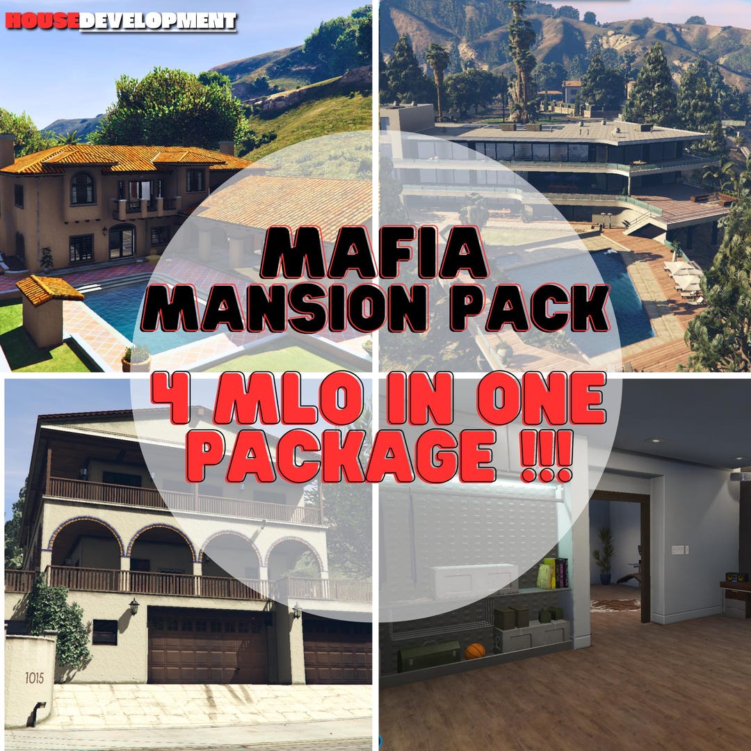 Fivem Mafia Mansion Pack 4 Mlo in One Package Fivem Mlo Fivem Mansion ...