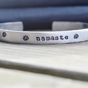 Namaste Bracelet . Zen Bracelet . Yoga Bracelet . Yoga Jewelry . Gifts ...