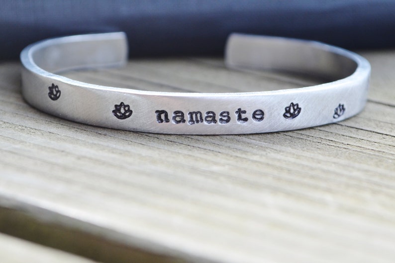 Namaste Bracelet . Zen Bracelet . Yoga Bracelet . Yoga Jewelry . Gifts ...