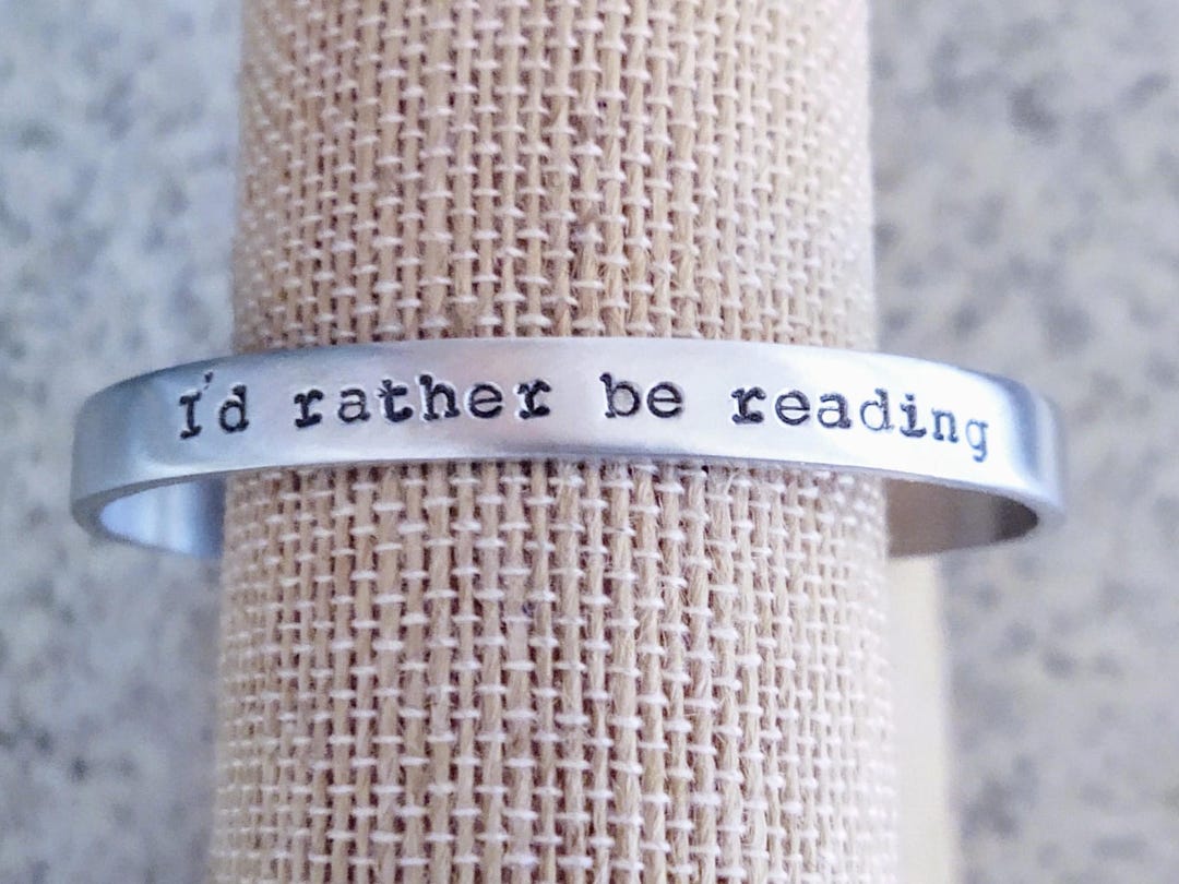 I'd Rather Be Reading Bracelet - Reading - Gifts for Readers - Gifts ...