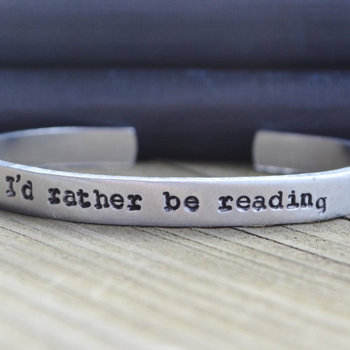 I'd Rather Be Reading Bracelet Reading Gifts for - Etsy