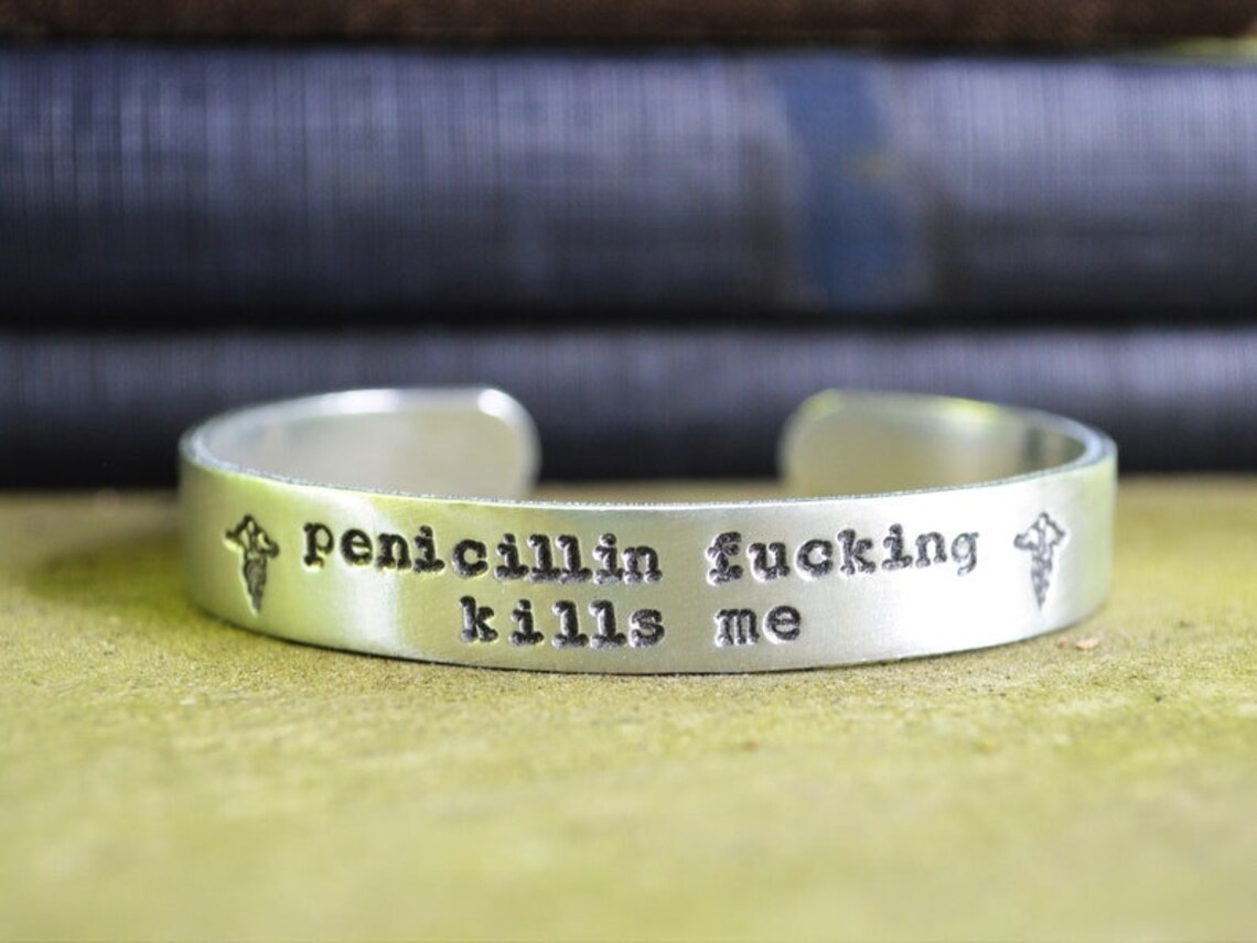 Custom Medical Alert Bracelet - Allergy Bracelet - Nut Allergy ...