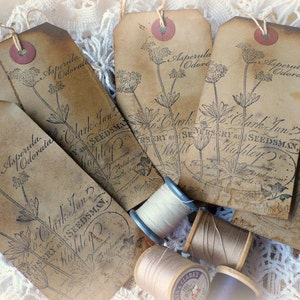 Handmade Garden Gift Tags With a French Flair - All Distressed for That ...