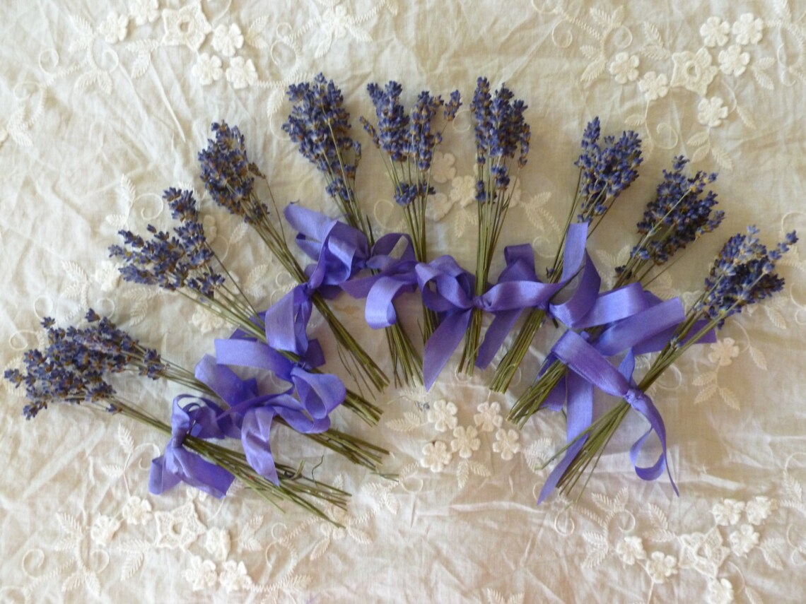 Mini Lavender Bouquets Perfect for Your Wedding Set of Ten | Etsy