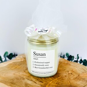 Name Definition Candle, Personalized Funny Gift, Custom Birthday Candle ...