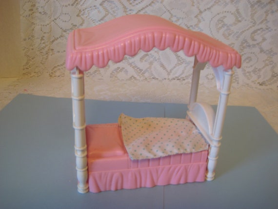 Vintage 1995 Playskool Canopy Pink Bed by Hasbro - Etsy