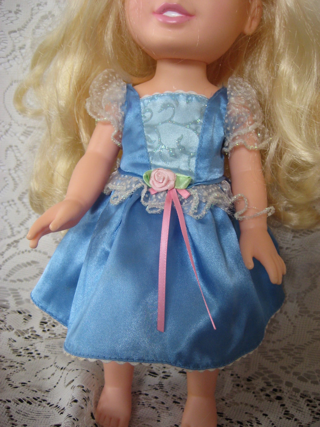 Pretty Little Blue Disney Princess Dress for Your Thirteen Inch Doll - Etsy