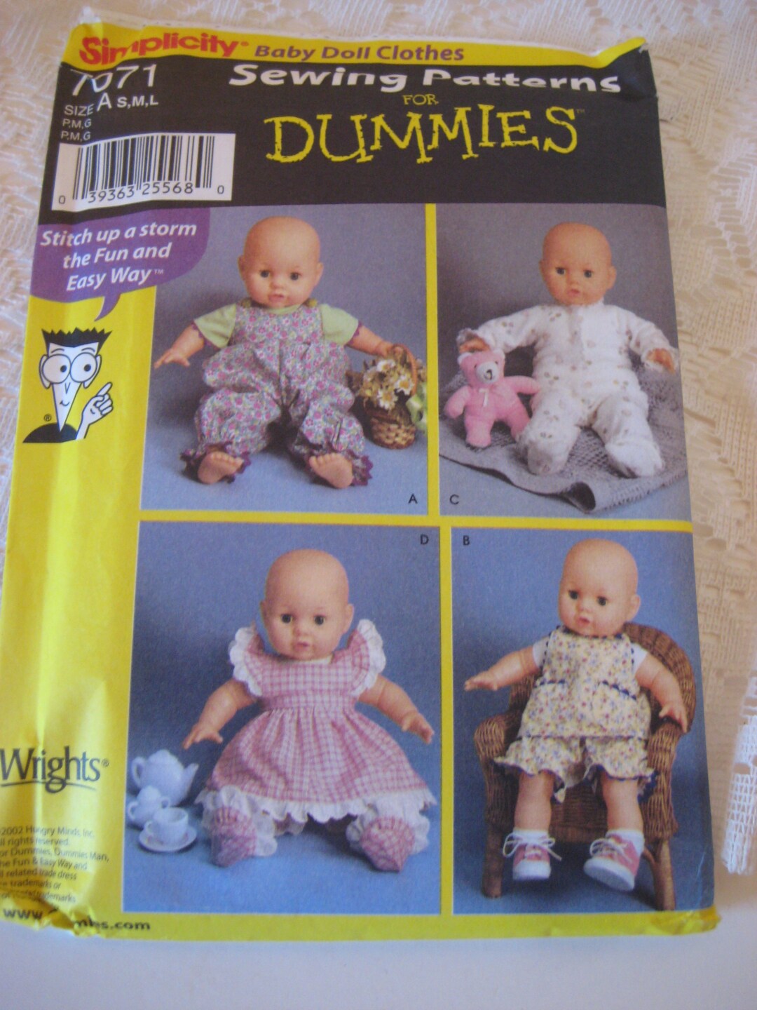 Vintage Simplicity Doll Clothes Pattern in Three Sizes S M L - Etsy
