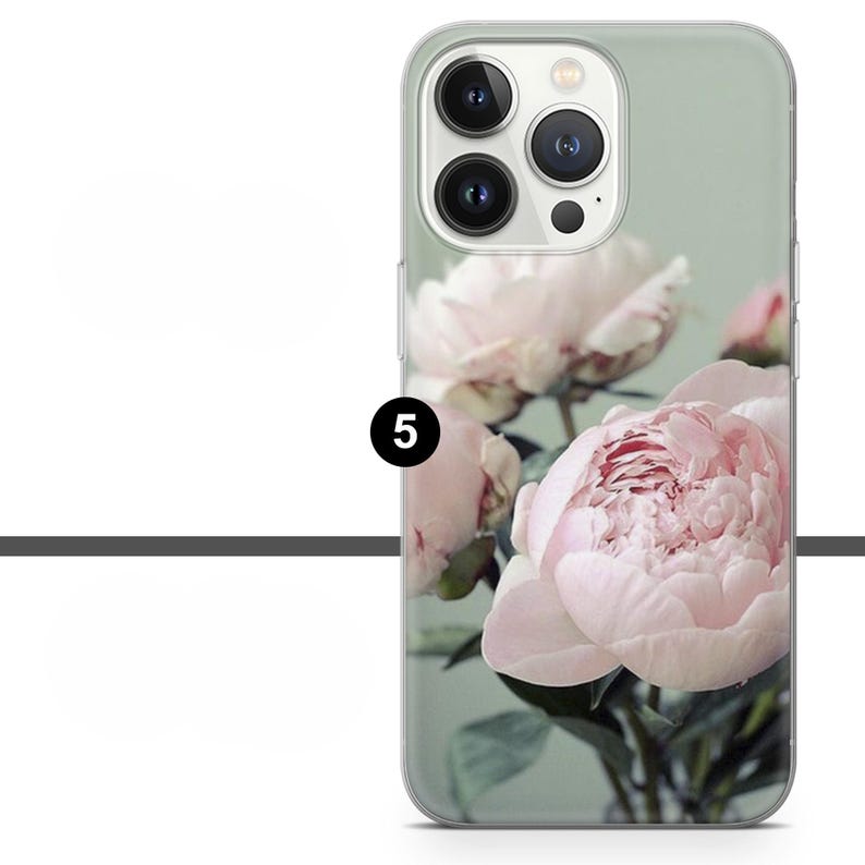 Blooms Peonies Floral Bouquet Phone Cases for iPhone 16 16 Plus 15, 14 ...