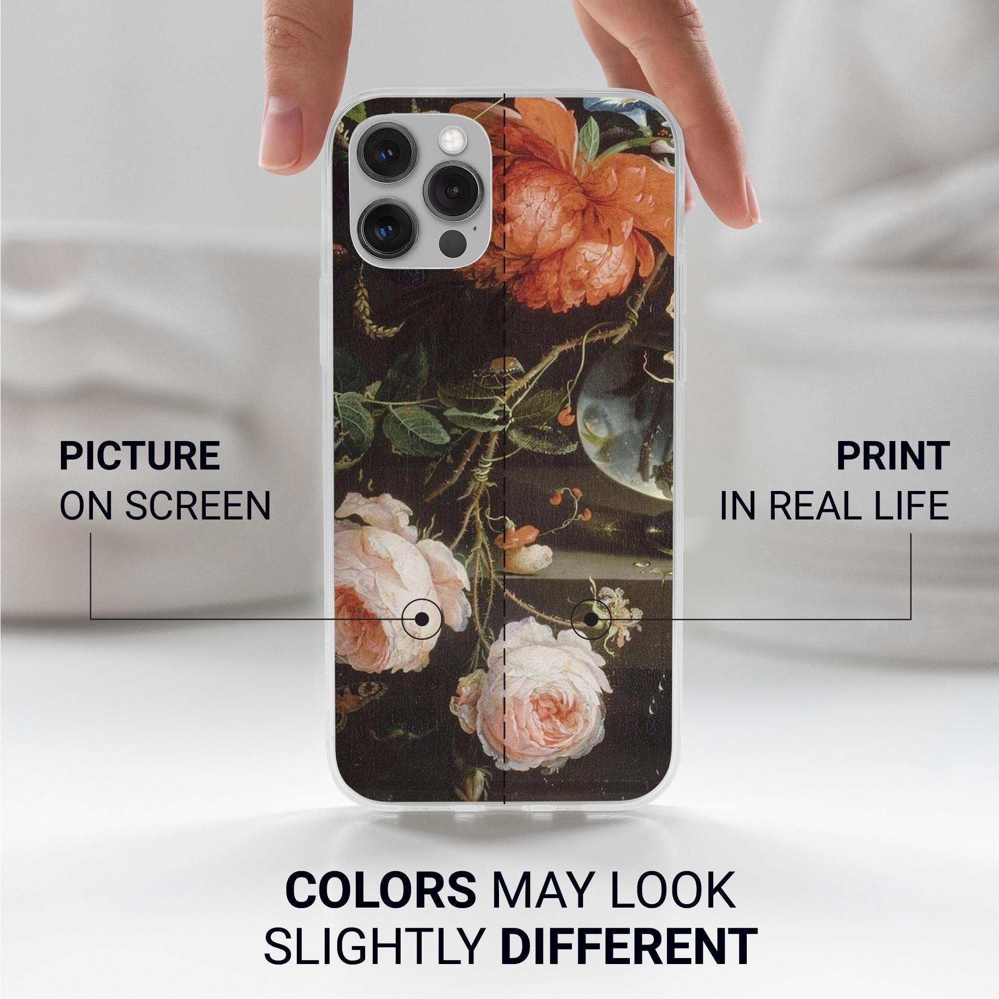 Blooms Peonies Floral Bouquet Phone Cases for iPhone 16 16 Plus 15, 14 ...