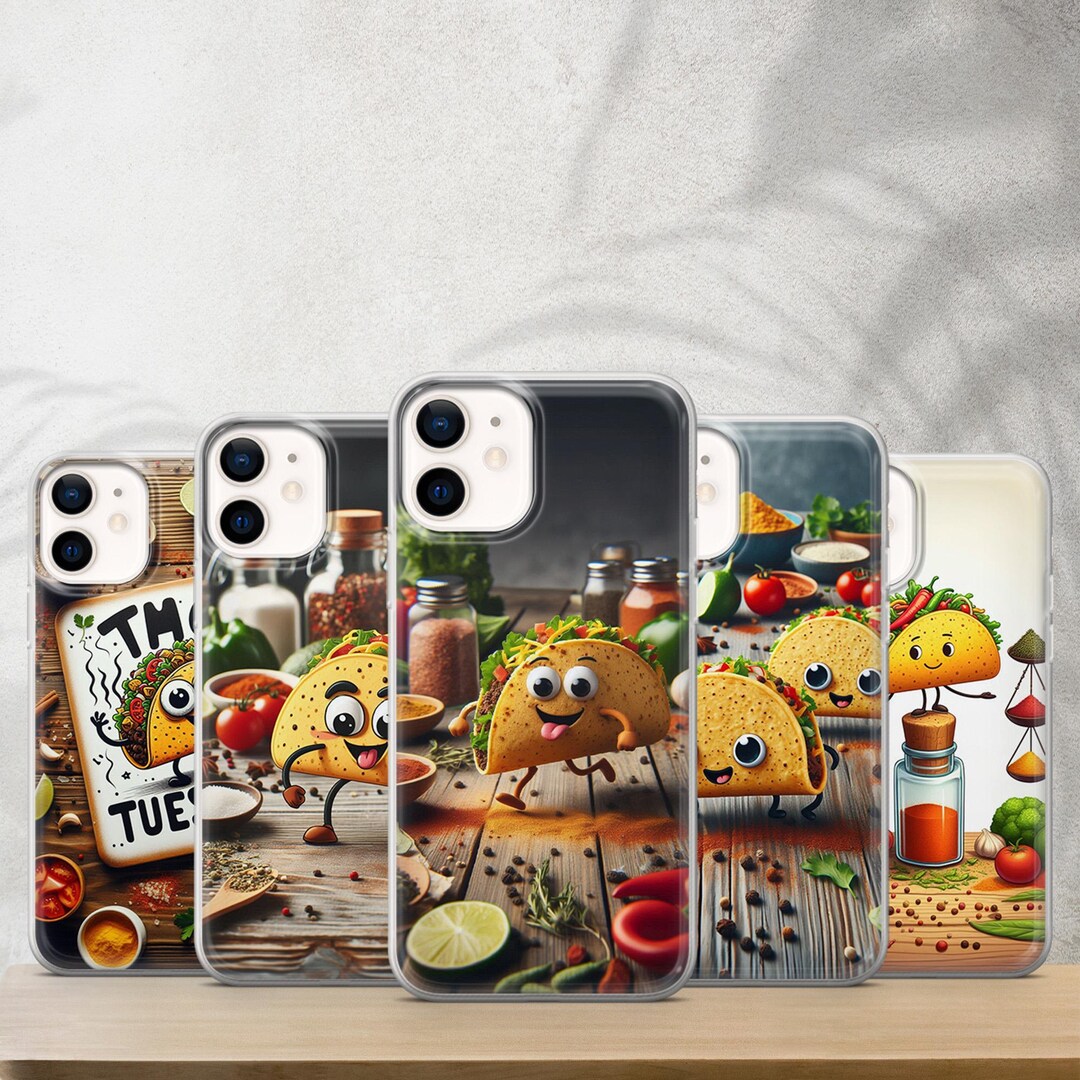 Taco Crispy Taco Tuesday Phone Cases Cover for iPhone 16 16 Plus 15, 14 ...