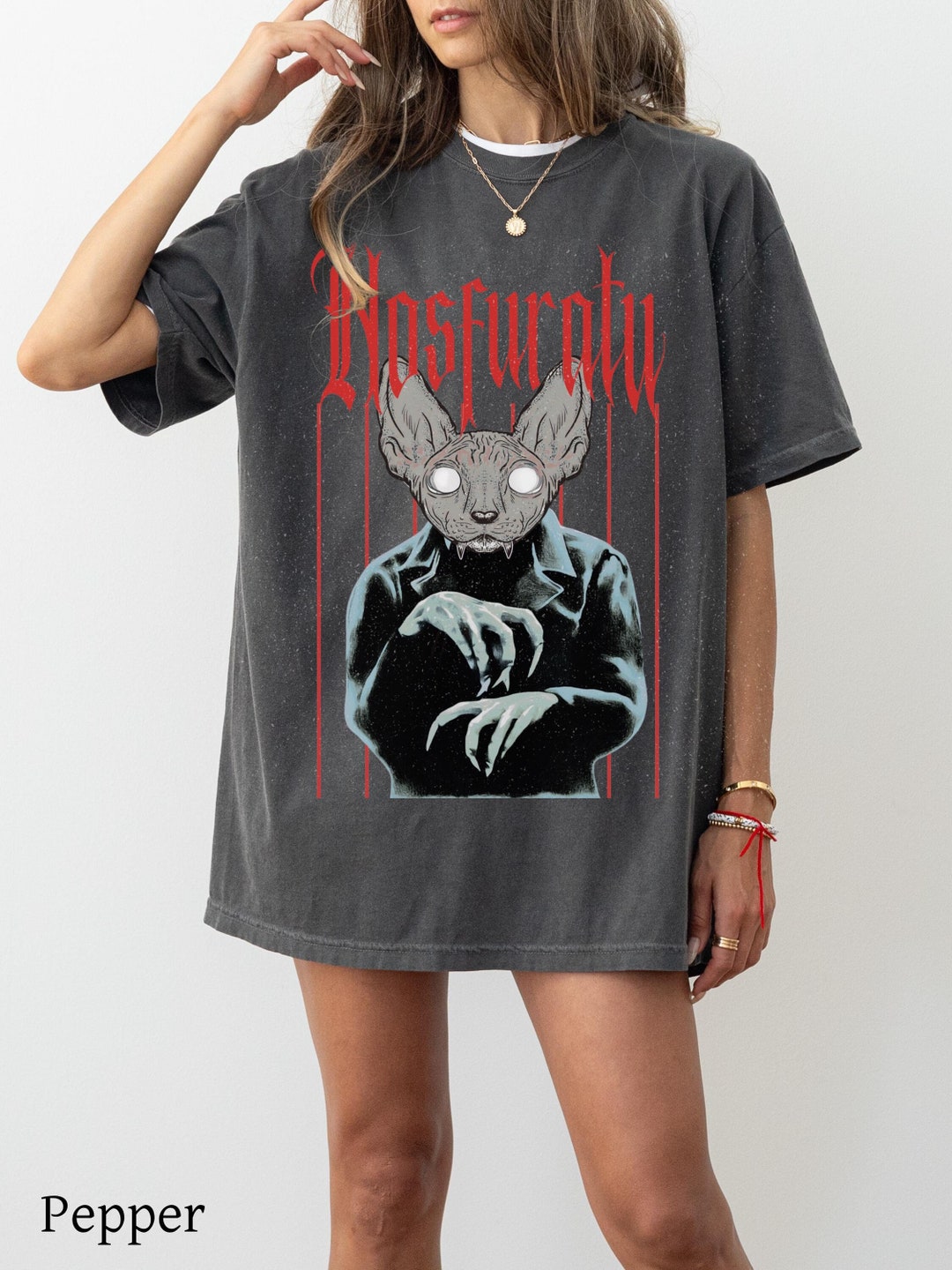 Nosferatu Graphic Tee Shirt, Nosfuratu, Vintage Goth Vampire Horror ...