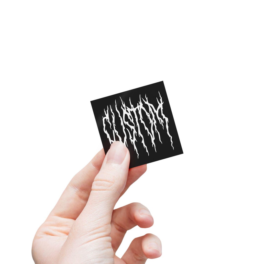 Custom Heavy Metal Stickers, Death Metal Lover, Alt Office Supplies ...