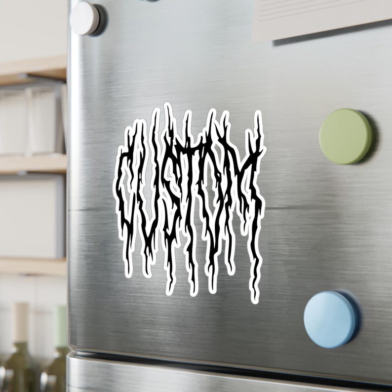 Custom Heavy Metal Kiss-cut Vinyl Decals, Personalized Death Metal ...
