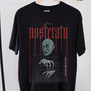 Nosferatu Graphic Tee Shirt, Black Metal, Vintage Goth Vampire Horror ...