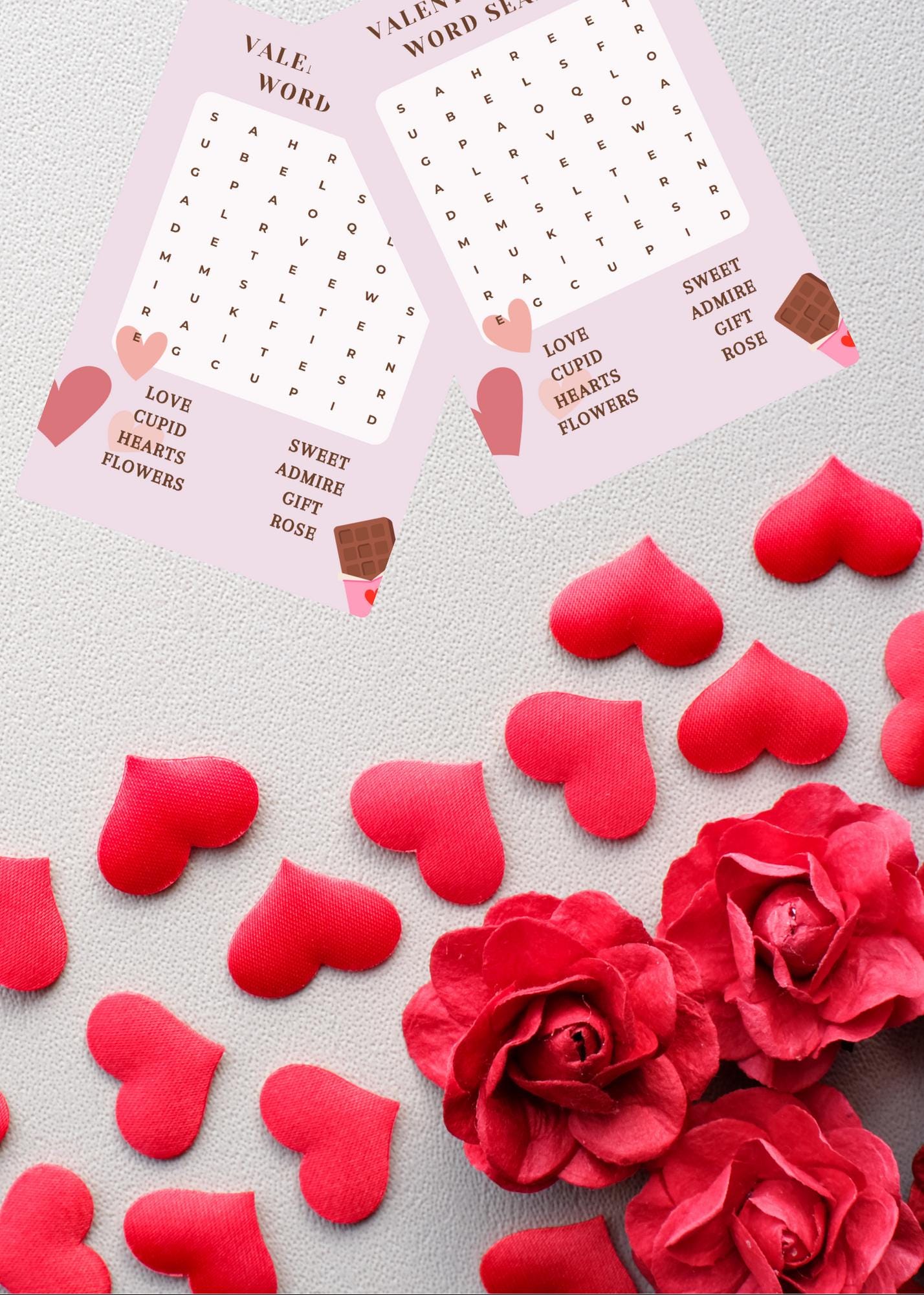 Valentine's Day Word Find Fun Activity Word Search Valentine's Party ...