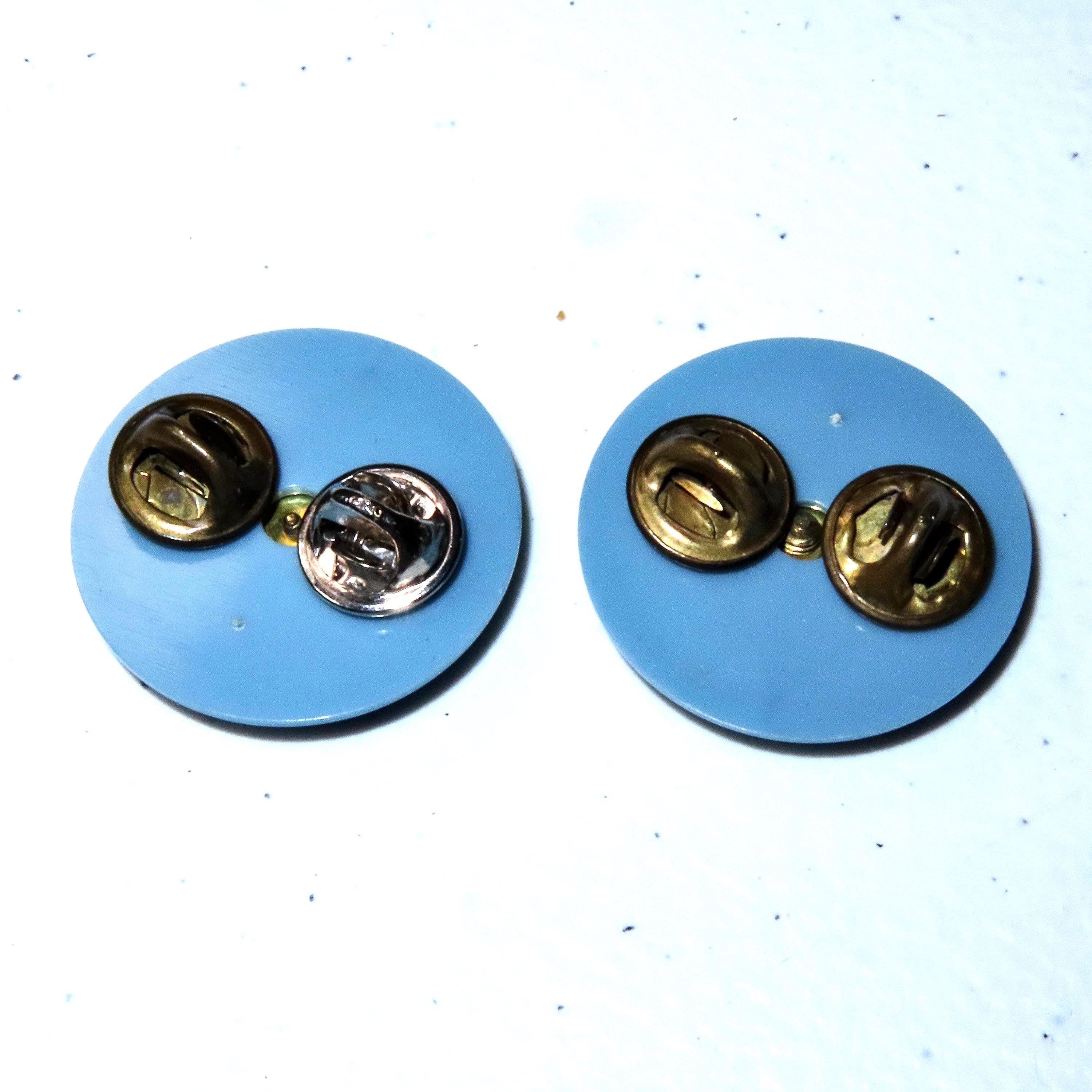 Vintage Army Collar Pin Pair 70s 60s 50s Uniform Military Militaria ...