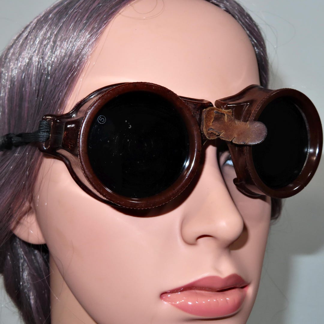 Vintage Welting Goggles by Cesco Bakelite 30s 40s 50s 60s Steampunk ...