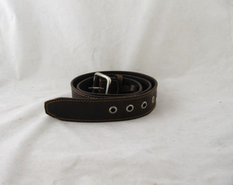 Wide leather belt | Etsy