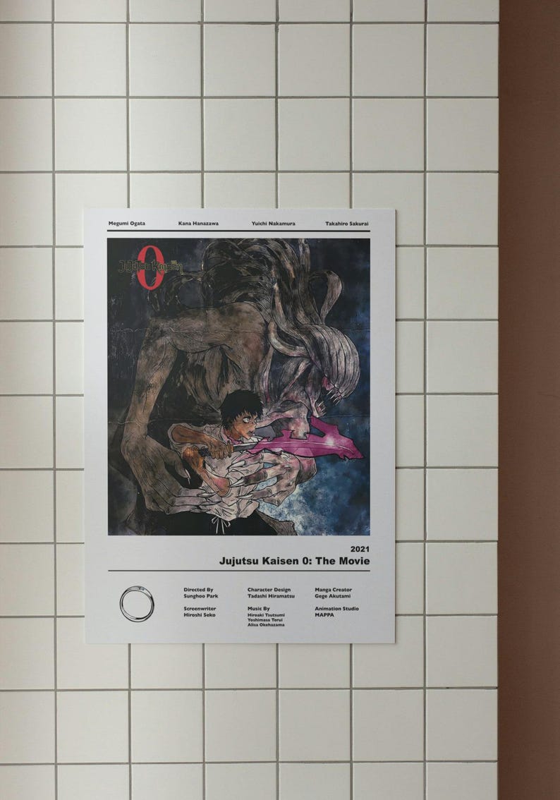 Jujutsu Kaisen 0 Printable Anime Poster Yuta Okkotsu Minimalist Anime ...