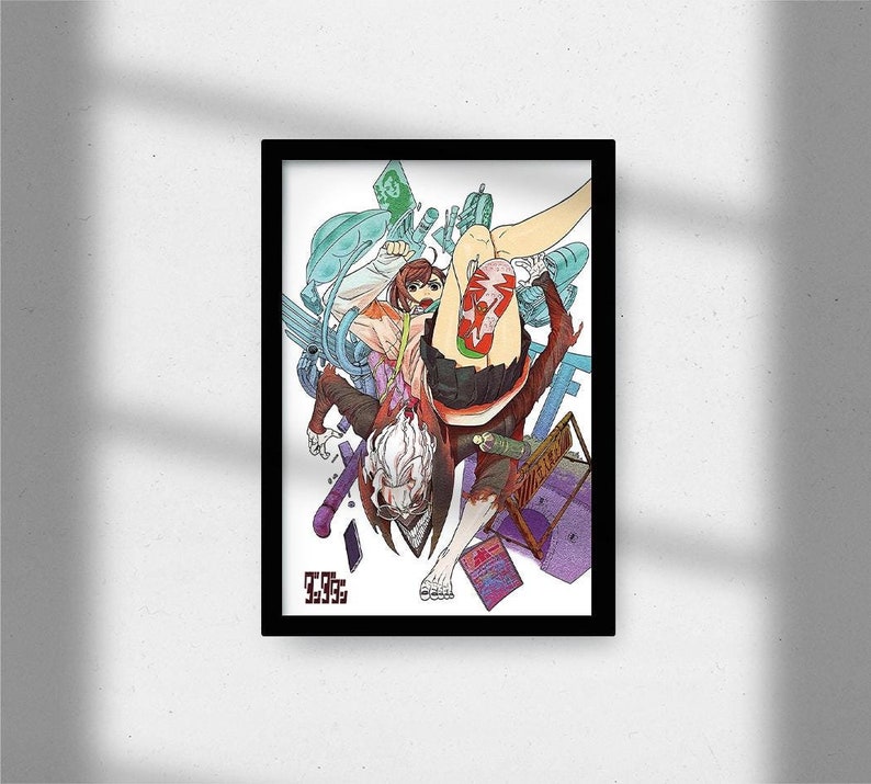 Dandadan Manga Art Print Momo Ayase Okarun Printable Poster Minimalist ...