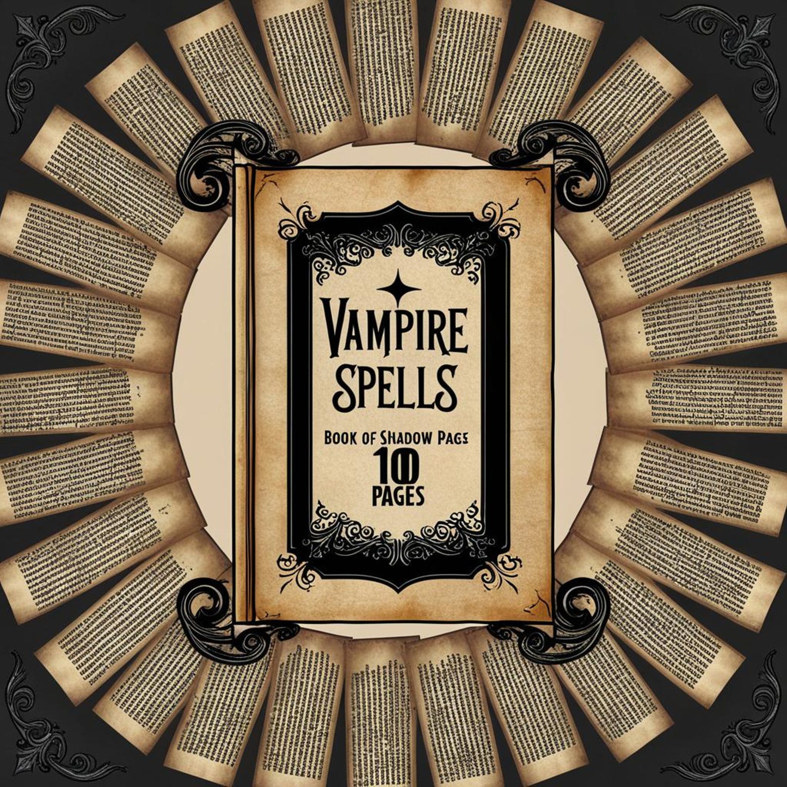 Vampire Spells Bundle, Witchcraft Book of Spells, Occult Pagan Printable Spells, Wicca Magic ...
