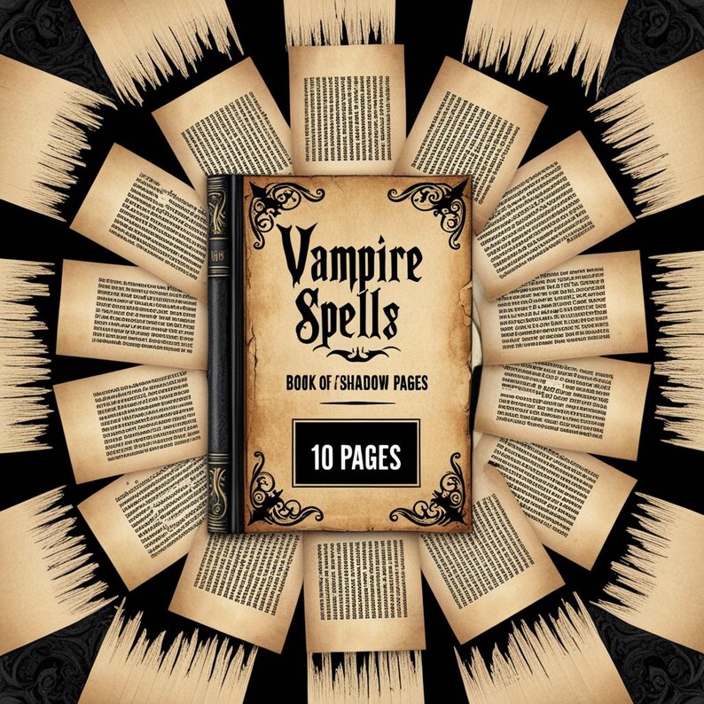 Vampire Spells Bundle, Witchcraft Book of Spells, Occult Pagan ...