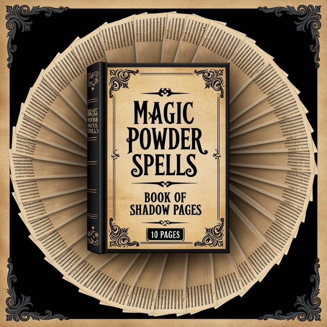 Witchcraft Powder SPELL Book, Printable Wicca Spells, Witches, Book of ...