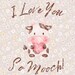 I Love You so Mooch Greeting Card - Etsy