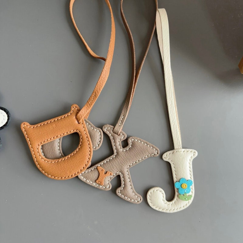 Leather Bag Charm - Etsy