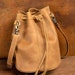 Handmade Leather Bucket Bag, Handbag, Woman Leather Bag, Round Leather ...