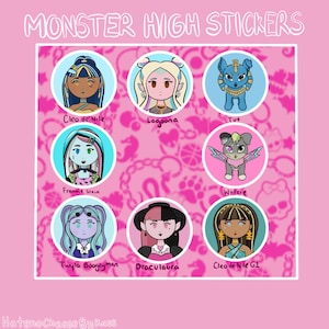 Monster High Stickers (MH, MG G3, Ghoul) - Etsy