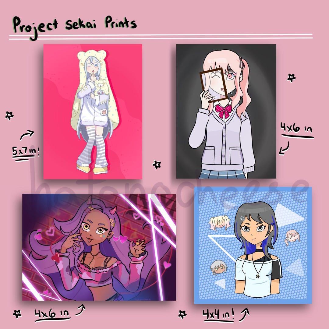 Project Sekai Prints (pjsk,project Sekai, Vbs,an,kanade,mizuki,n25) - Etsy