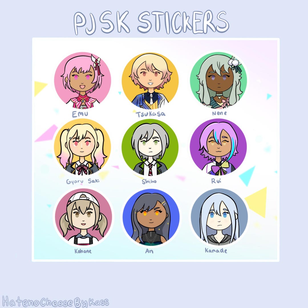 Project Sekai Stickers (PJSK, PRSK, Wxs, Project Sekai, Colourful Stage ...